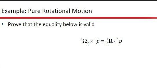 Solved Example: Pure Rotational Motion • Prove that the | Chegg.com