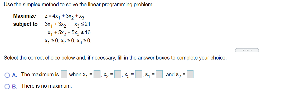 Solved Determine the number of slack variables and name | Chegg.com
