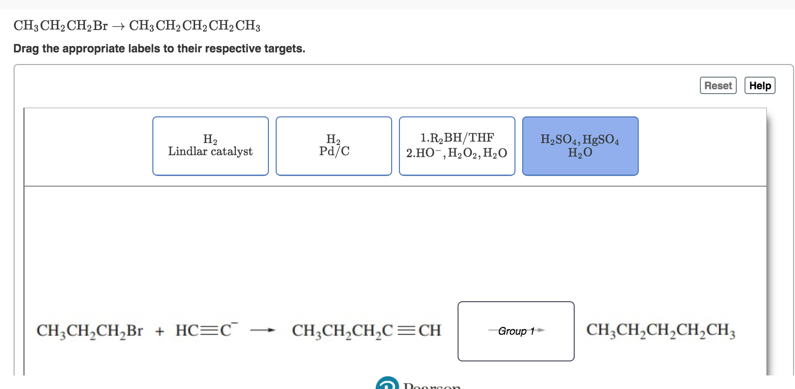 Solved CH3CH2CH2Br + CH3 CH2 CH2 CH2 CH3 Drag the | Chegg.com