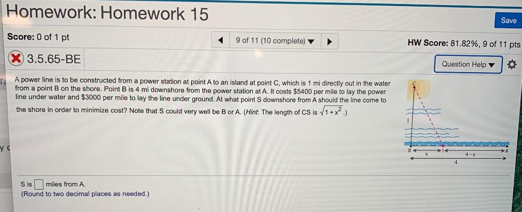 Solved Homework Homework 15 Save Score 0 Of 1 Pt 9 Of 11