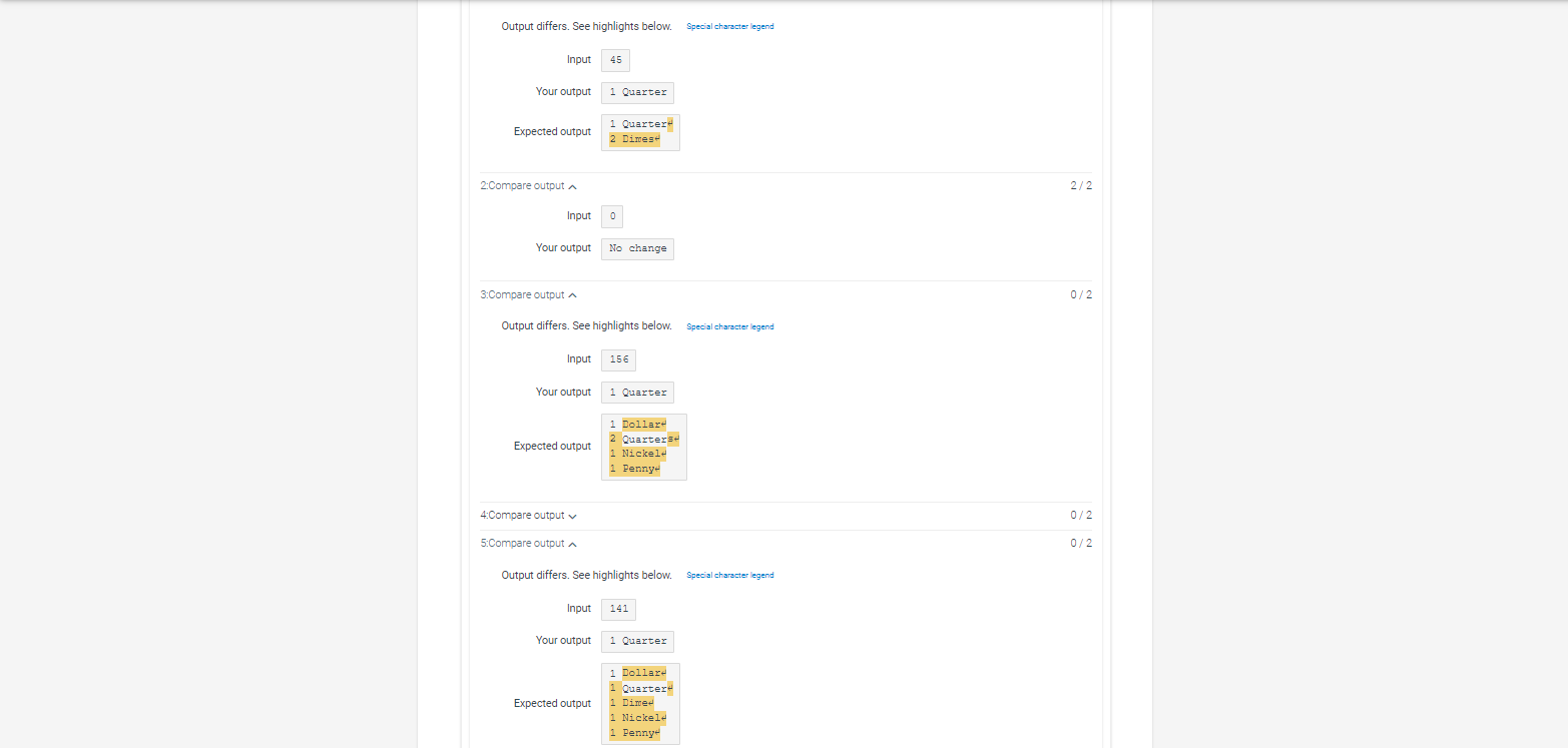 Solved C CODE PLEASE How the code is tested>>> Exact change | Chegg.com Solved C CODE PLEASE How the code is tested>>> Exact change | Chegg.com