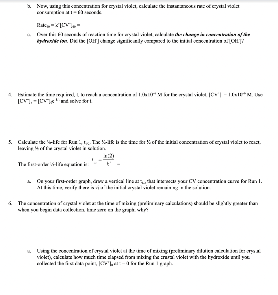 Solved OBJECTIVES: OBSERVATION OF THE REACTION KINETICS | Chegg.com