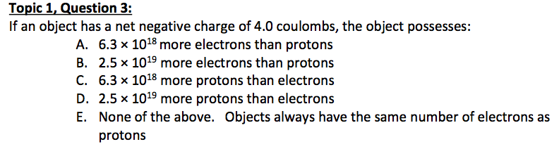 Solved Topic 1,Question 3: If an object has a net negative | Chegg.com