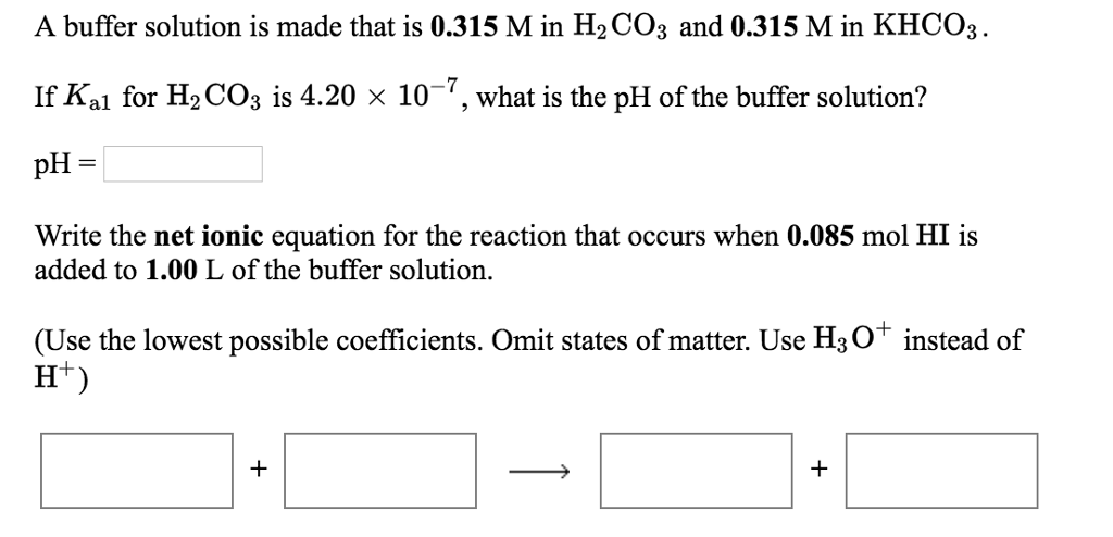 Solved A buffer solution is 0.368 M in NaHSO3 and 0.244 M in | Chegg.com