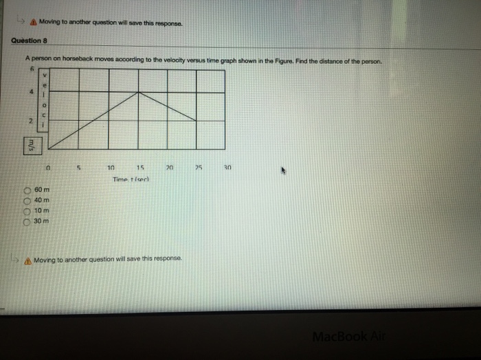 Solved a person on horseback moves along to the velocity | Chegg.com