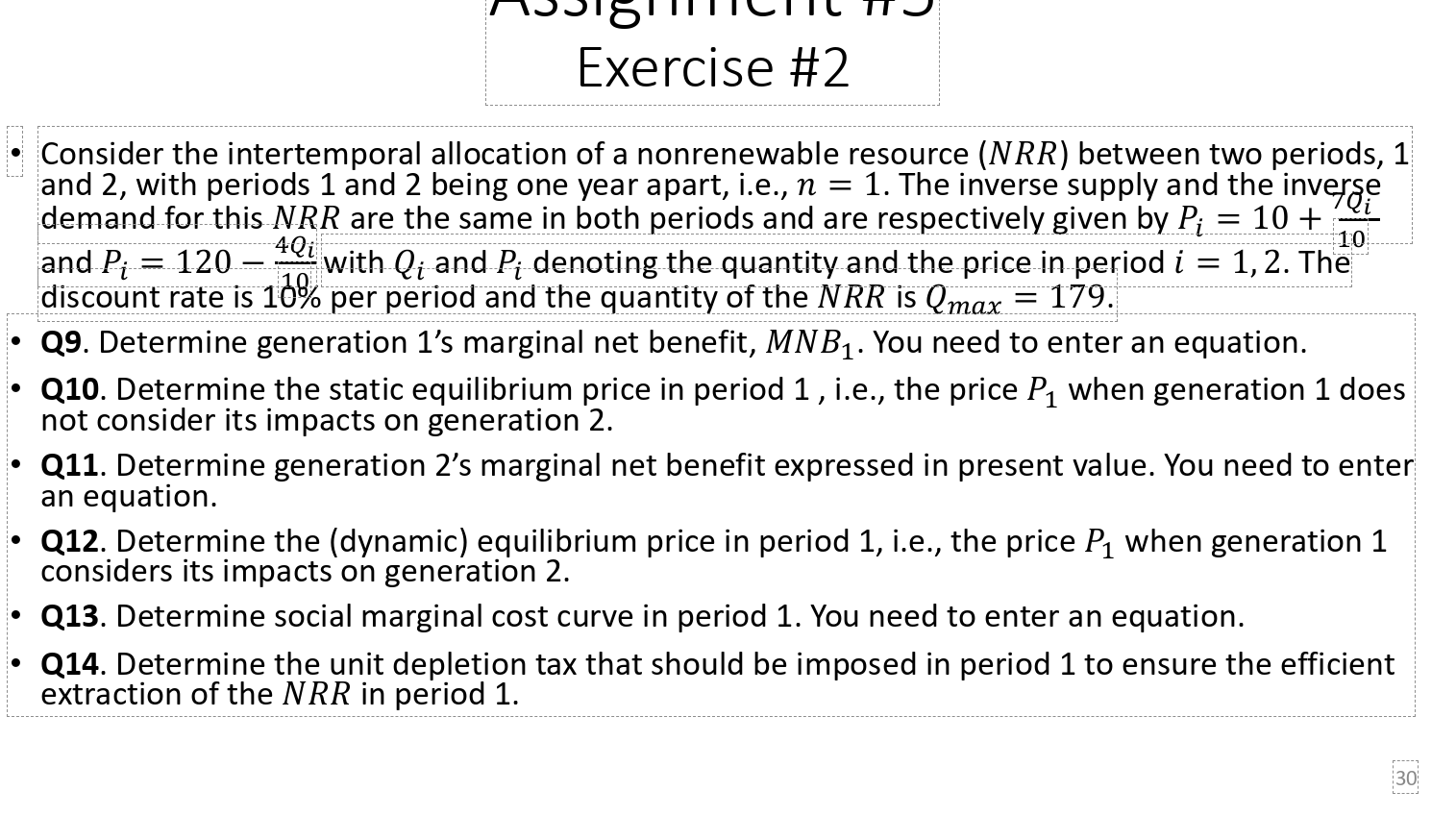 Solved Consider the intertemporal allocation of ﻿a | Chegg.com