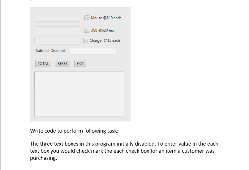 Solved Use Javafx And Event Handling Concept To Code The