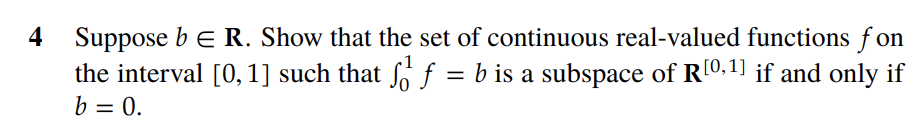Solved 4 Suppose b∈R. Show that the set of continuous | Chegg.com
