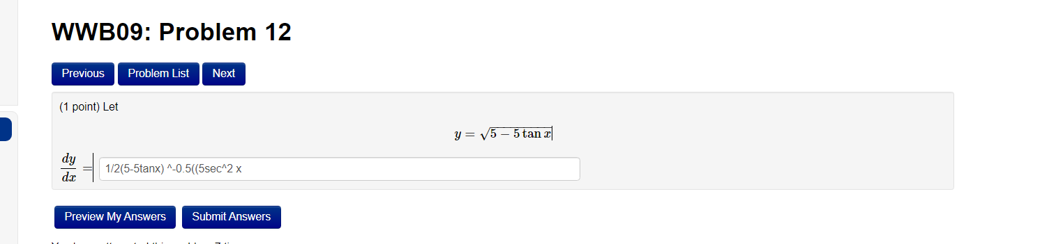 Solved webwork / math121-spring2022 / wwb09 / 13 WWB09: | Chegg.com
