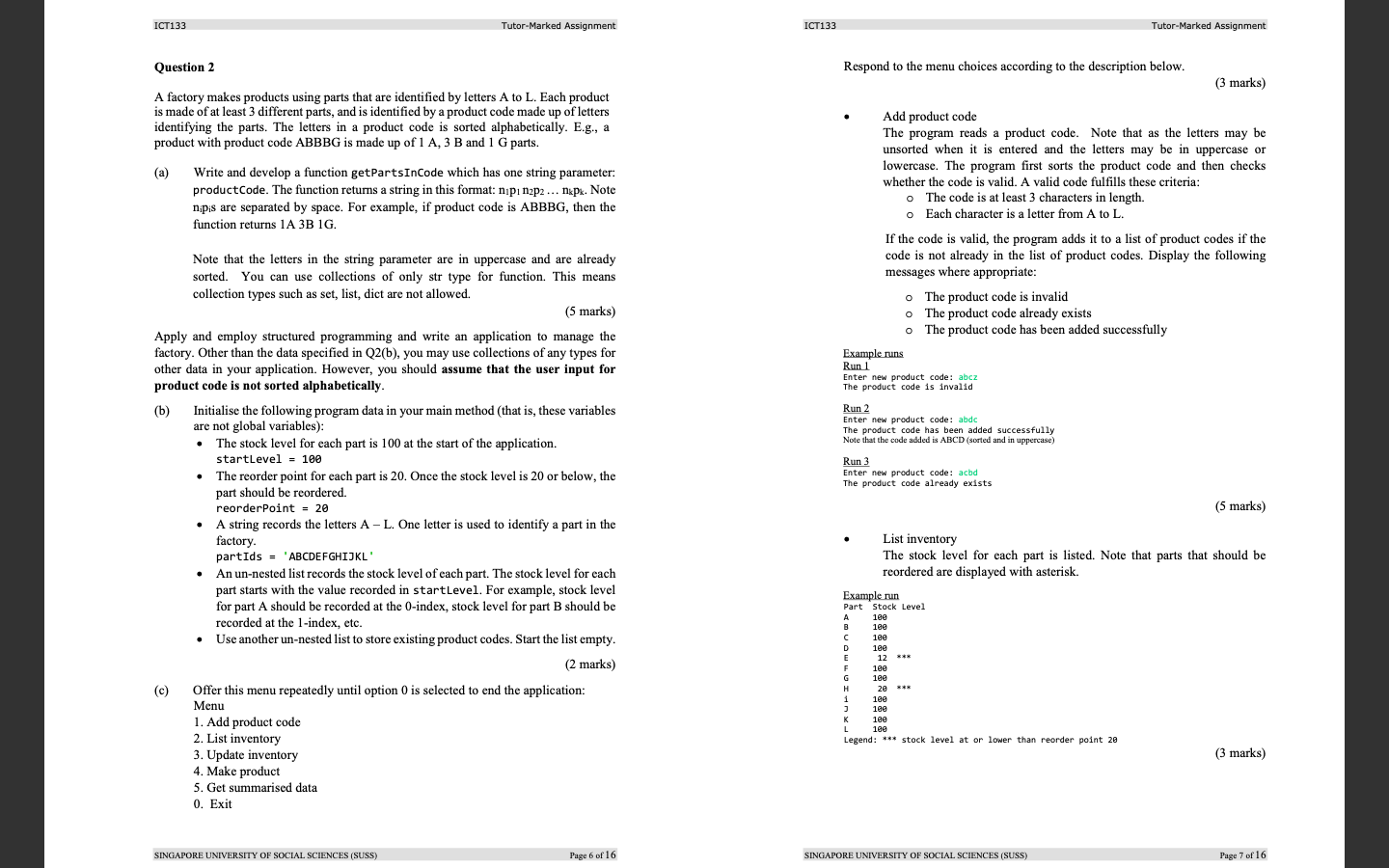 ICT133 Tutor-Marked Assignment ICT133 Tutor-Marked | Chegg.com