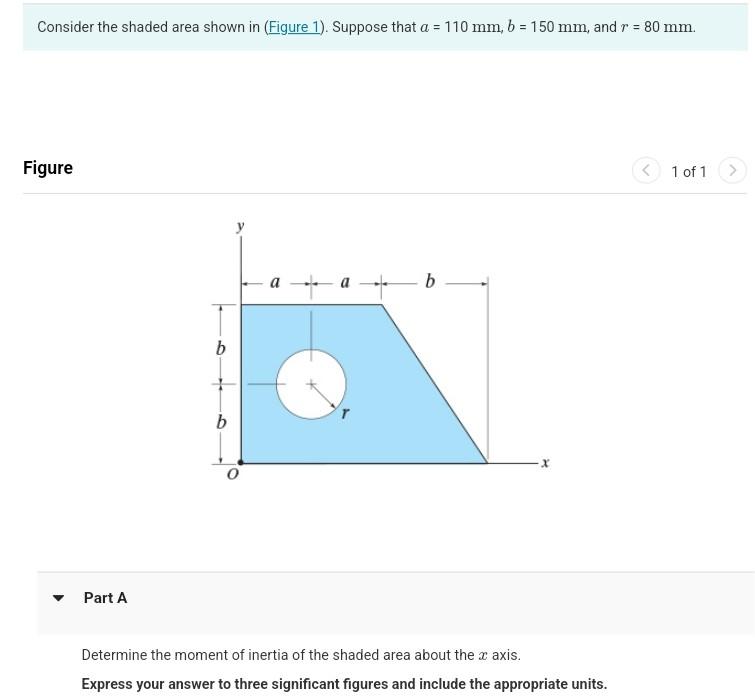 Solved Consider the shaded area shown in (Figure 1). Suppose | Chegg.com