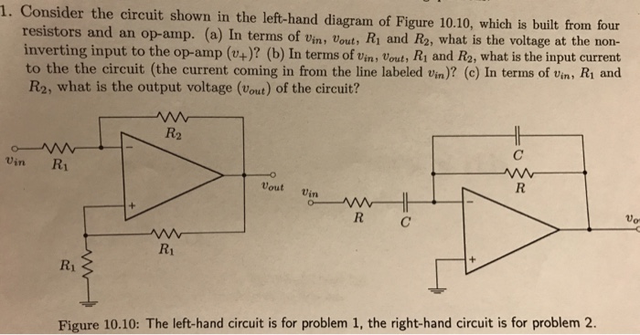 Solved Consider the circuit shown in the left-hand diagram | Chegg.com