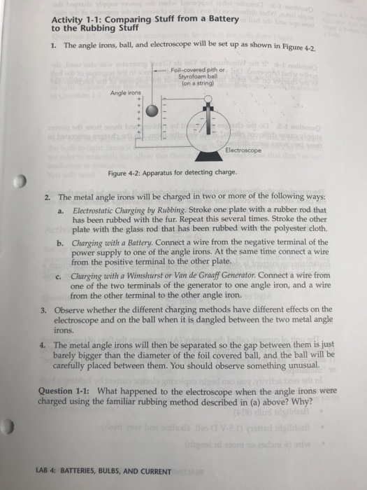 Due at the beginming of lab Directions: Read over Lab | Chegg.com