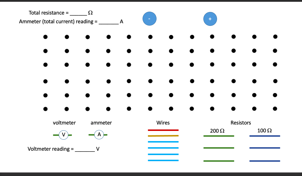 Solved Two resistors in parallel: Construct the circuit on | Chegg.com