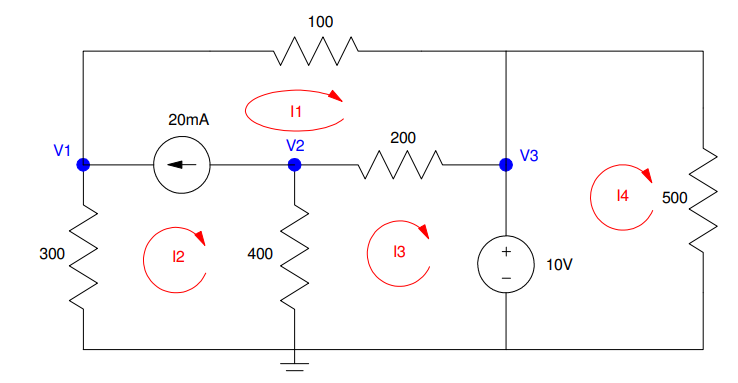 Solved 3) (Voltage Nodes): For the following circuit a) | Chegg.com