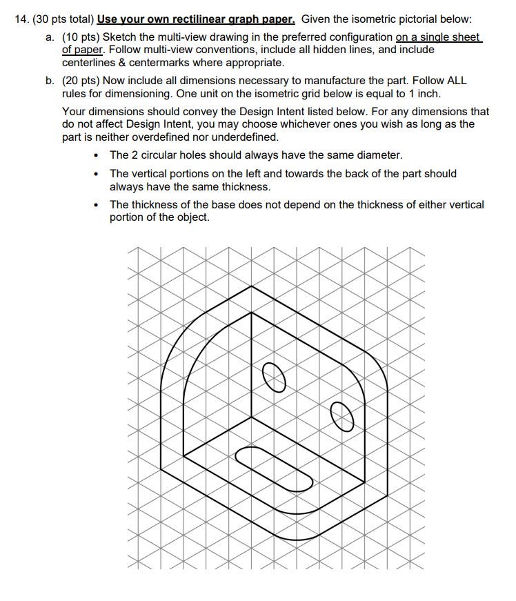 Solved 14. (30 pts total) Use your own rectilinear graph | Chegg.com
