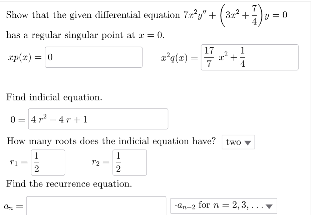 Solved Show that the given differential equation | Chegg.com