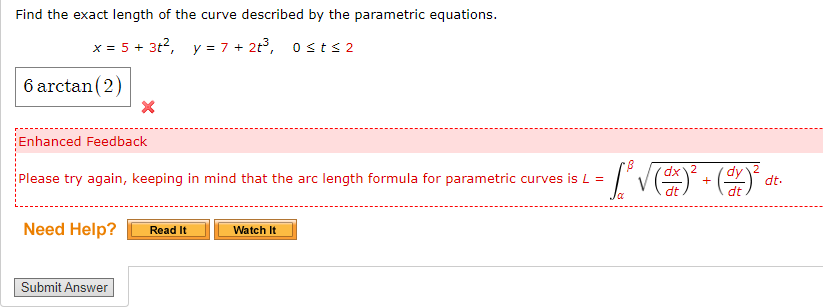Solved Find the exact length of the curve described by the | Chegg.com