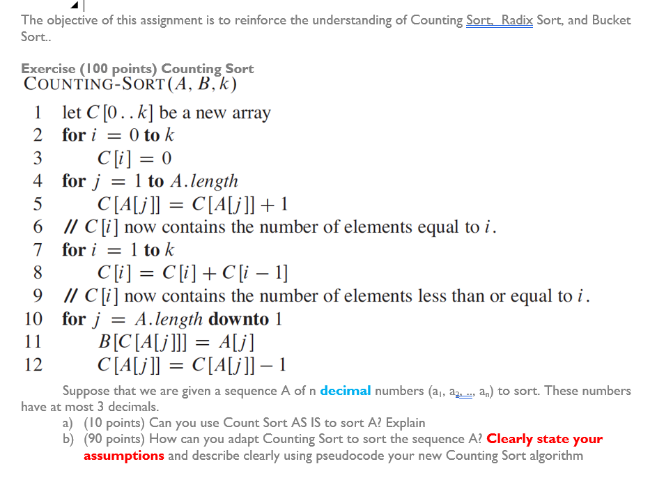 Solved The objective of this assignment is to reinforce the | Chegg.com