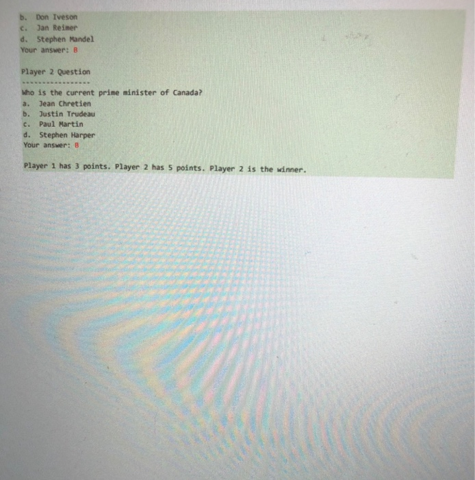 Solved 4 Trivia Game Write a program that plays a simple | Chegg.com