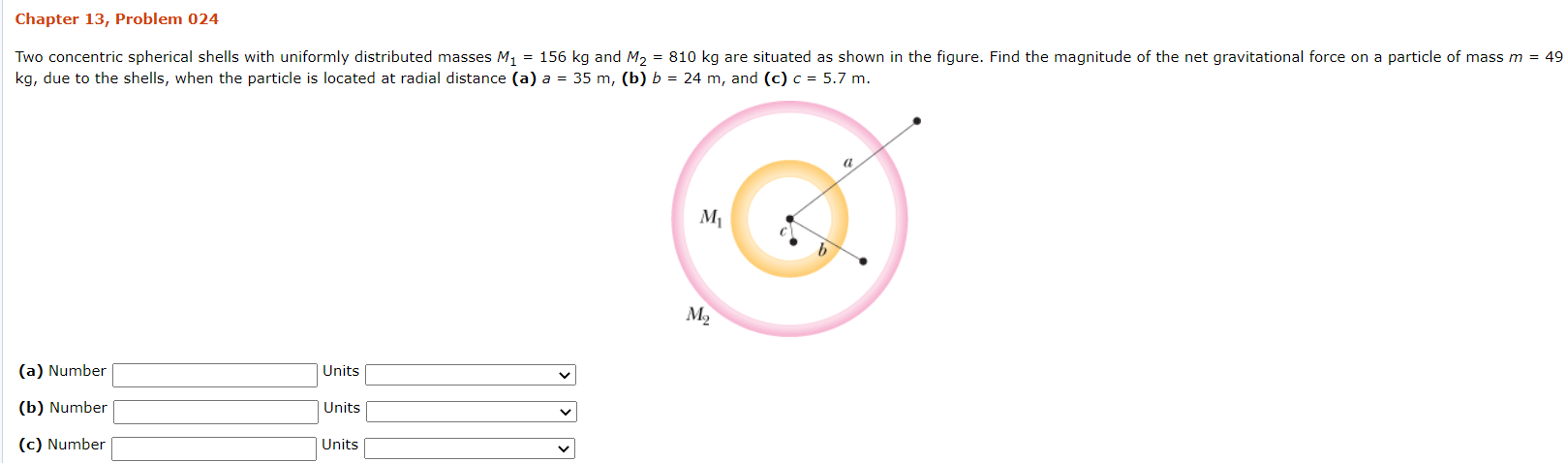 Solved Chapter 13, Problem 024 Two concentric spherical | Chegg.com