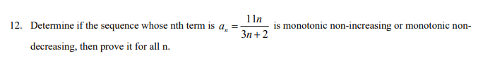 Solved I know the series is monotonic non-decreasing please | Chegg.com