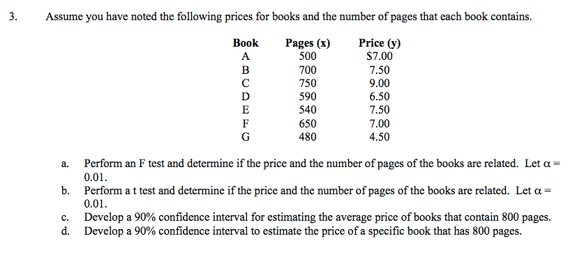 Solved Assume you have noted the following prices for books | Chegg.com