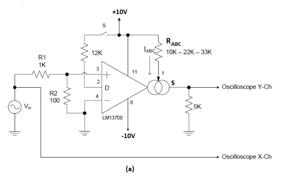 Solved Referring to the datasheet of LM13700, redraw the | Chegg.com