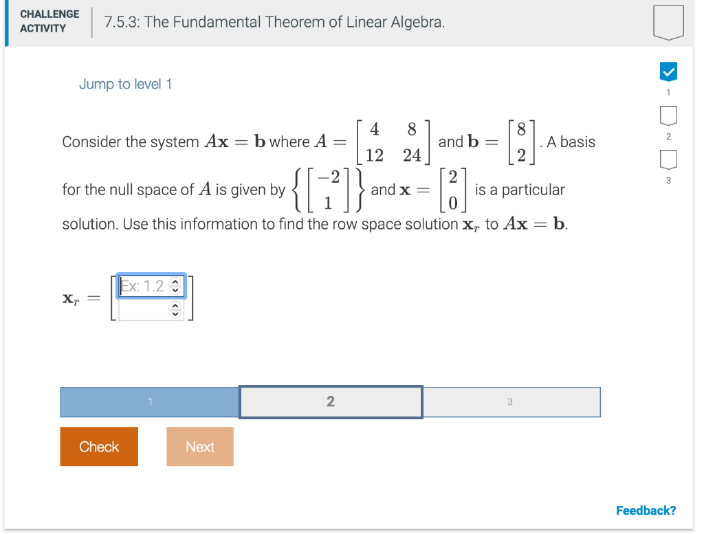 Solved CHALLENGE ACTIVITY 7.6.1: Finding a QR factorization. | Chegg.com