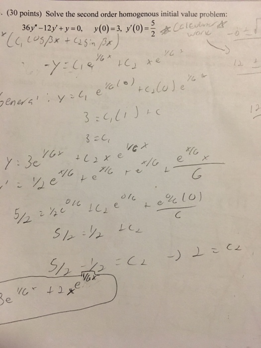 Solved Using Homogenous Substitution Method, solve the | Chegg.com