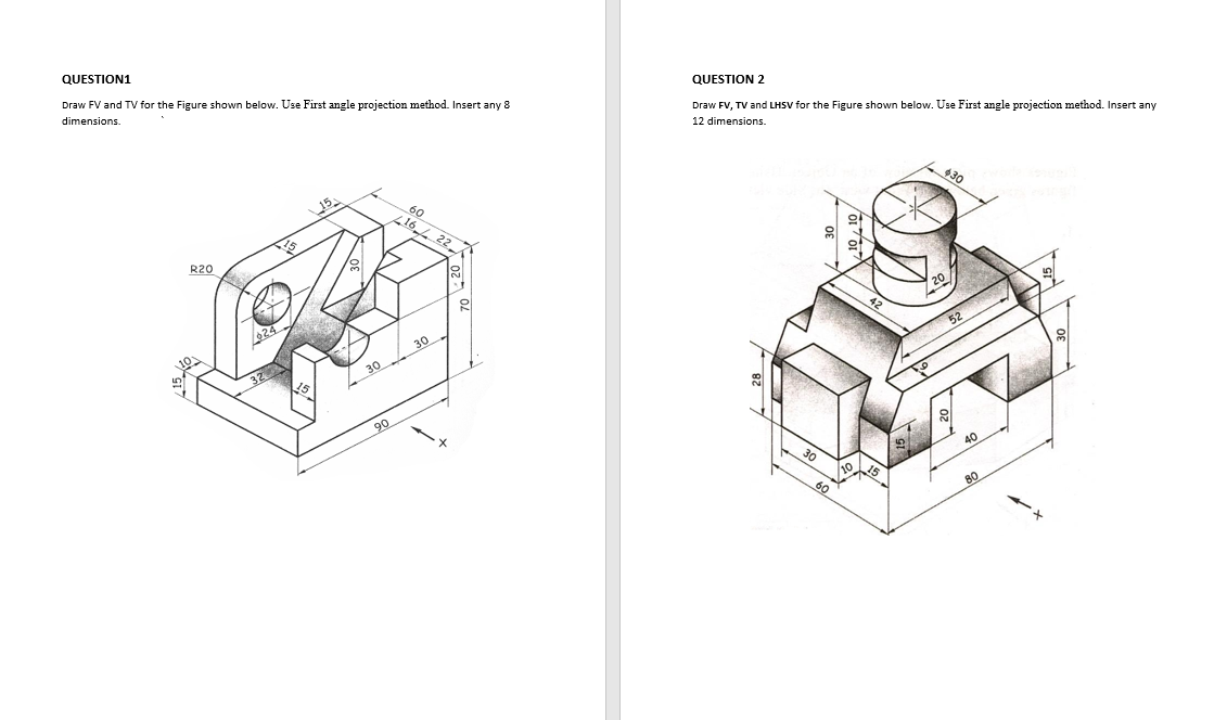 Solved QUESTION1 Draw FV and TV for the Figure shown below. | Chegg.com