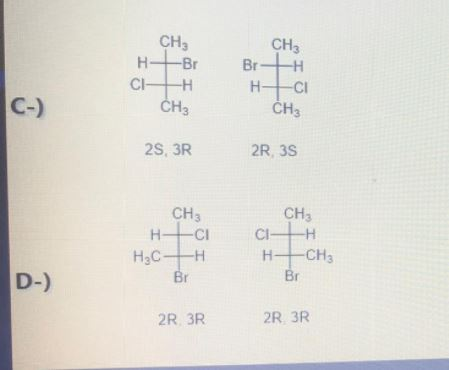 Solved SORU-3 Draw Fisher projections for (2R, | Chegg.com
