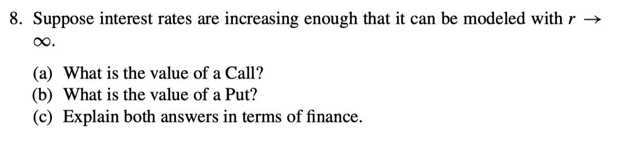 Solved 8. Suppose interest rates are increasing enough that | Chegg.com