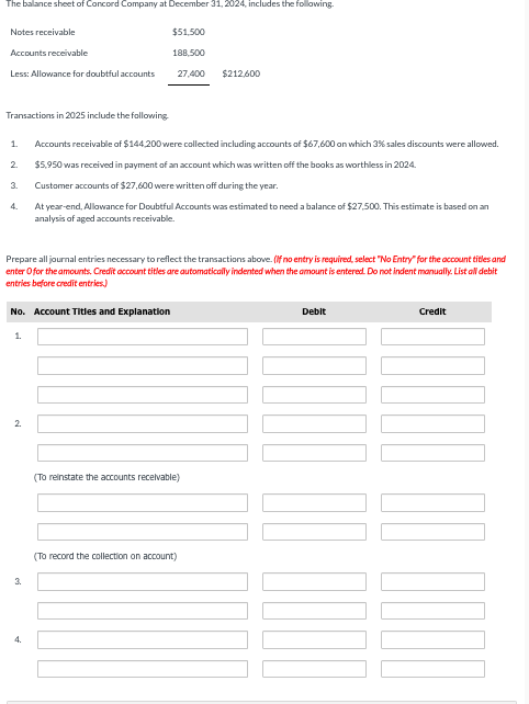 Solved Transactions in 2025 include the following 1. | Chegg.com