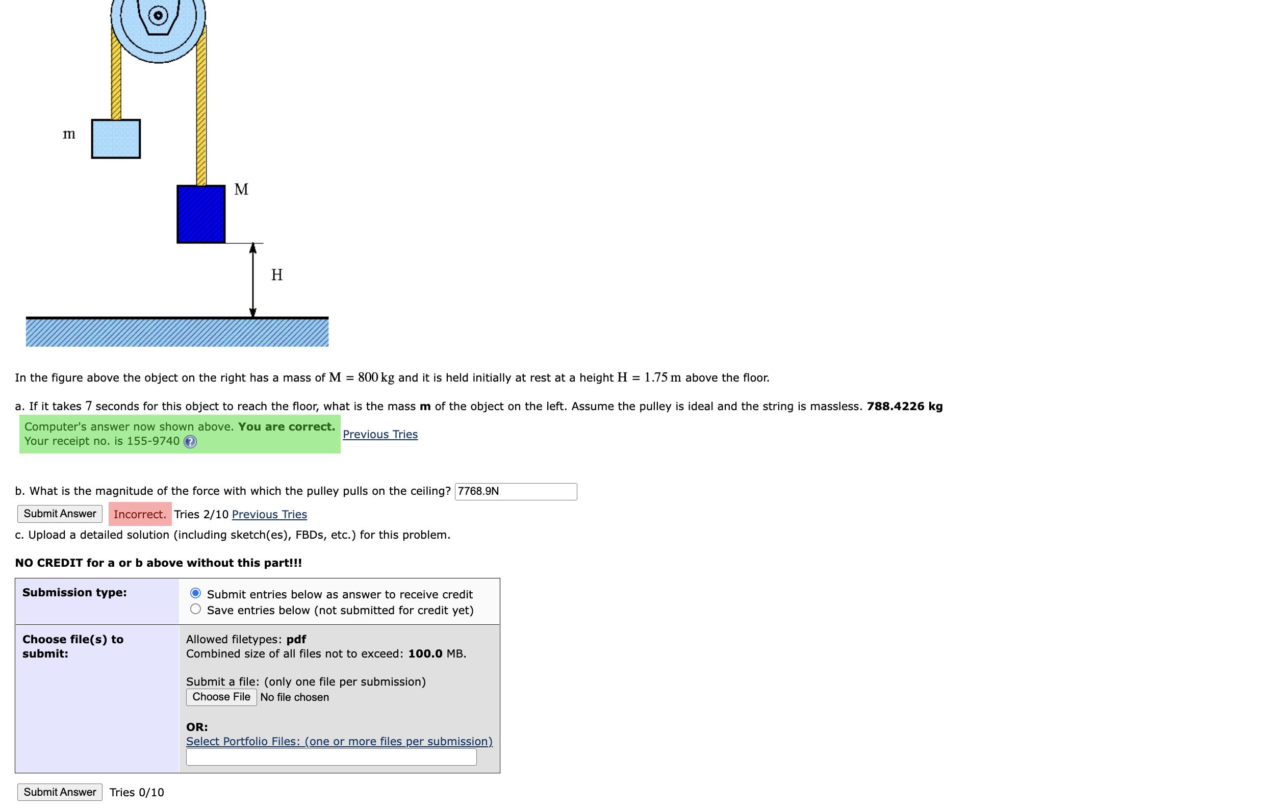 Solved In the figure above the object on the right has a | Chegg.com