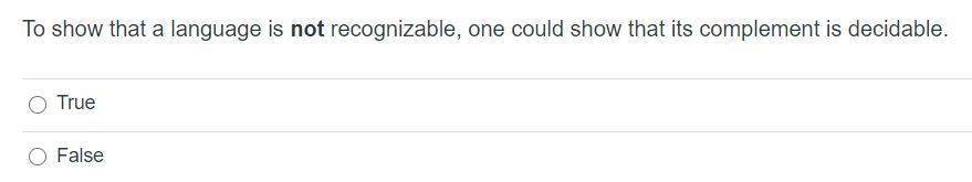 Solved To show that a language is not recognizable, one | Chegg.com