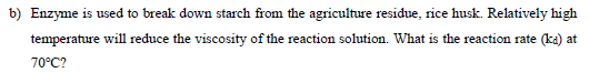 Solved Bioethanol can be produced from rice husk using | Chegg.com