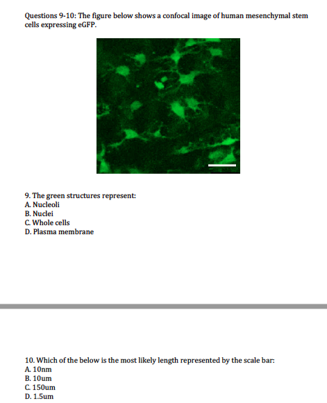 Solved Questions 9-10: The figure below shows a confocal | Chegg.com