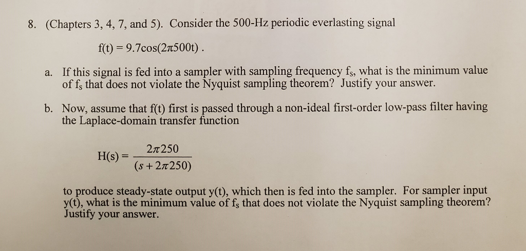 Solved (Chapters 3, 4, 7, and 5). Consider the 500-Hz | Chegg.com