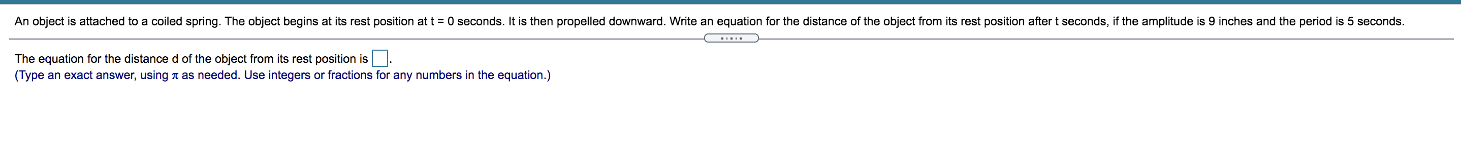 Solved An object is attached to a coiled spring. The object | Chegg.com