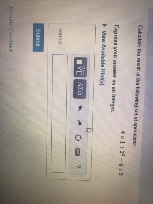 Solved Calculate the result of the following set of | Chegg.com