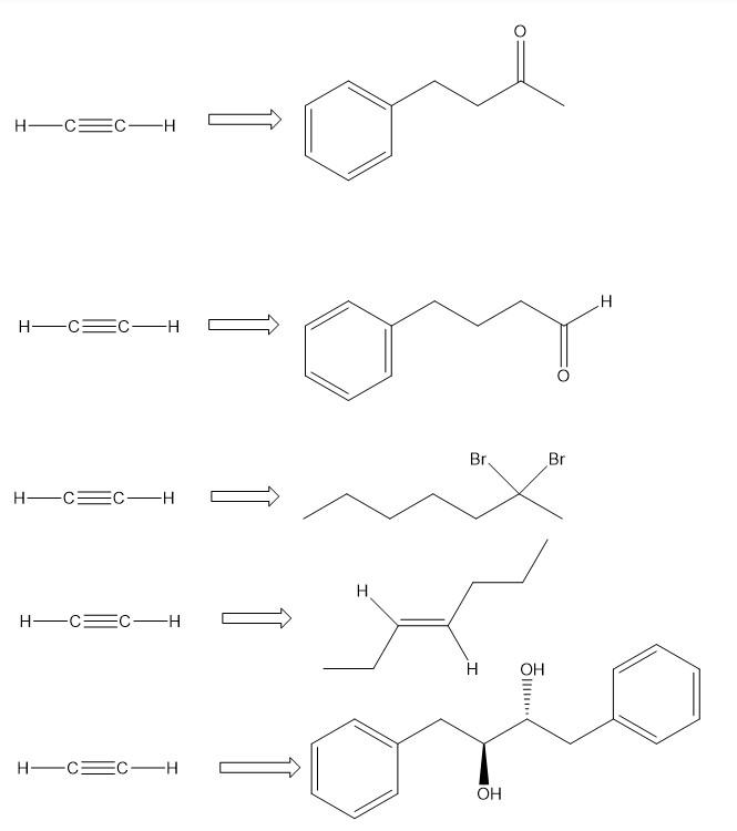 Solved Н- I -Н H-c=C-H H-C3 EC-H н-c=c-H H Br. T OH OH III | Chegg.com