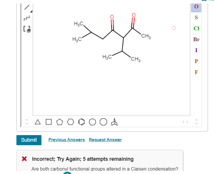 Solved Carbonyl Compounds: product of bis(methyl | Chegg.com