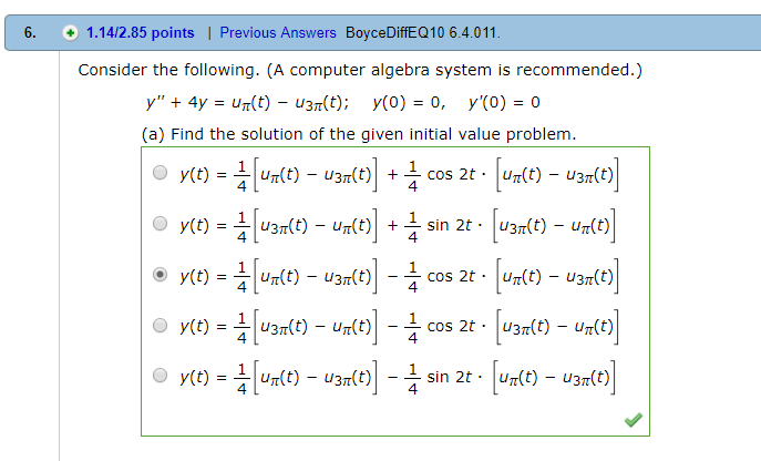 Solved Consider the following. (A computer algebra system is | Chegg.com