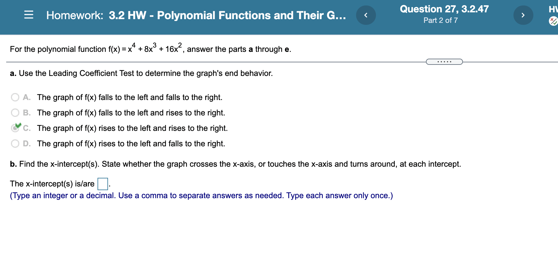 Solved HL III = Homework: 3.2 HW - Polynomial Functions and | Chegg.com