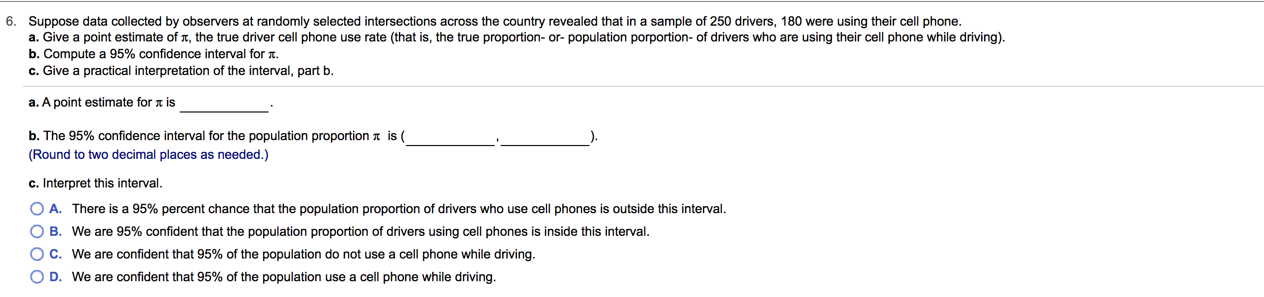 Solved 6. Suppose data collected by observers at randomly | Chegg.com