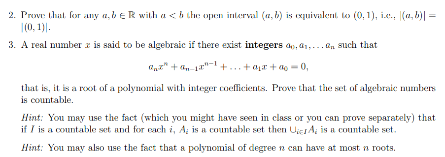 Solved 2. Prove that for any a,b∈R with a | Chegg.com