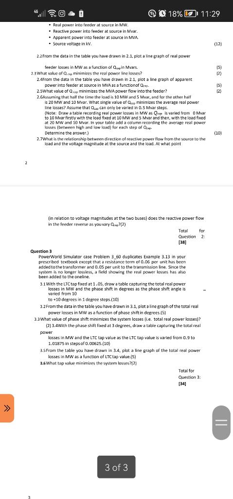 Solved 4G 20% 10:34 Total for Question 1: 12) Question 2 In | Chegg.com