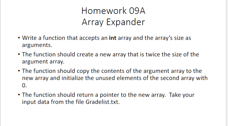 Solved Write a function that accepts an int array and the | Chegg.com