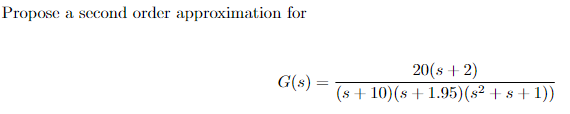 Propose a second order approximation for | Chegg.com
